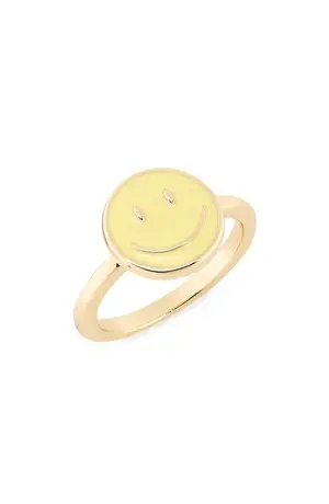 PANACEA Smile Statement Ring - Yellow