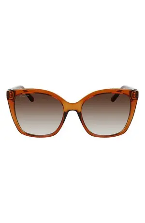 FERRAGAMO Gancini Rectangular Sunglasses