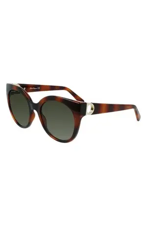 Ferragamo Gancini 53mm Round Sunglasses In Tortoise - 50  display picture 1