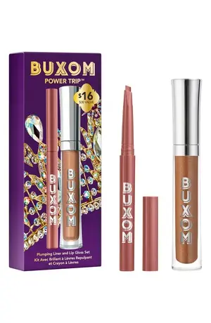 BUXOM Power Trip Plumping Liner & Lip Gloss Set Usd $30 Value