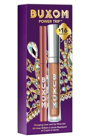 BUXOM Power Trip Plumping Liner & Lip Gloss Set Usd $30 Value