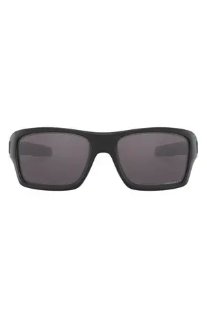 Oakley Oakley Turbine 65mm Polarized Sunglasses Rubber Black