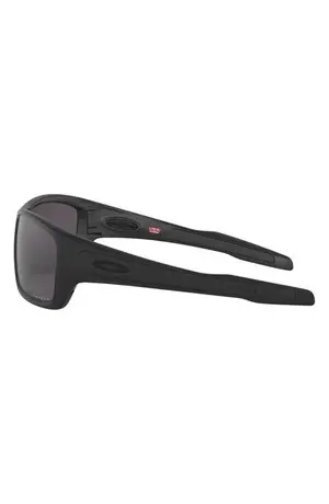 Oakley Turbine 65mm Polarized Sunglasses - Rubber Black