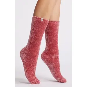 UGG UGG(r) Leda Cozy Crew Socks Pink Cedar