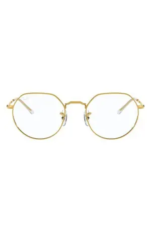 Ray-ban Ray-Ban Unisex Jack 49mm Hexagonal Optical Glasses One-color