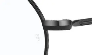 Ray-ban Jack 49mm Hexagonal Optical Glasses - Shiny Black