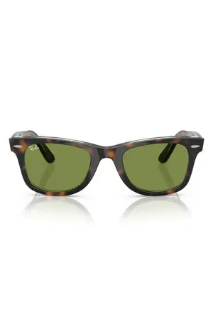 Ray-ban 52mm Square Sunglasses - Dark Havana/green