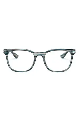 Ray-ban Ray-Ban 50mm Square Eyeglasses Blue Grey