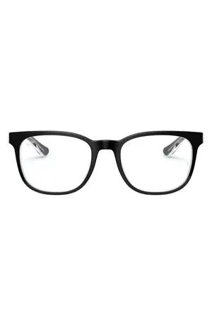Ray-ban Ray-Ban 50mm Square Eyeglasses Transparent/ Black