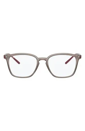 Ray-ban Ray-Ban 50mm Square Eyeglasses Transparent Grey