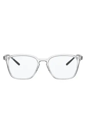 Ray-ban 50mm Square Eyeglasses - Transparent