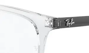 Ray-ban 50mm Square Eyeglasses - Transparent