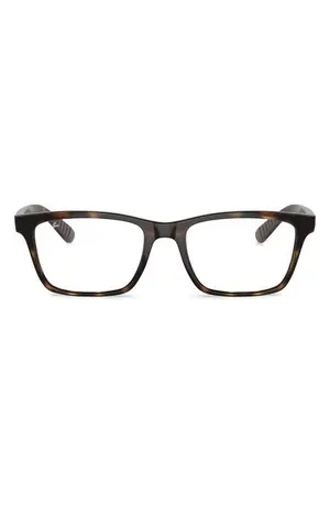 Ray-ban Ray-Ban 53mm Rectangular Eyeglasses Dark Havana