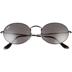 Ray-ban Ray-Ban 54mm Round Sunglasses Transparent Grey/ Dark Blue