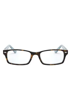 Ray-ban Ray-Ban 54mm Rectangular Eyeglasses Blue Hava