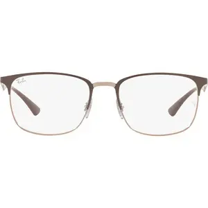Ray-ban 54mm Rectangular Eyeglasses - Copper