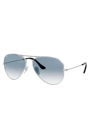 Ray-ban Original Aviator Sunglasses - Silv Blue