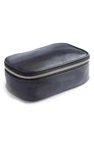 ROYCE NEW YORK Leather Tech Accessory Case - Black