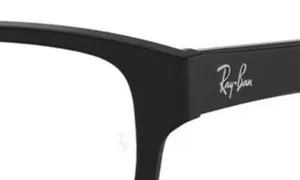 Ray-ban 52mm Rectangular Eyeglasses - Matte Black