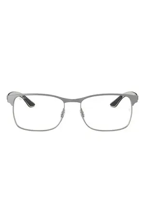 Ray-ban Ray-Ban 55mm Rectangular Eyeglasses Matte Gunmetal