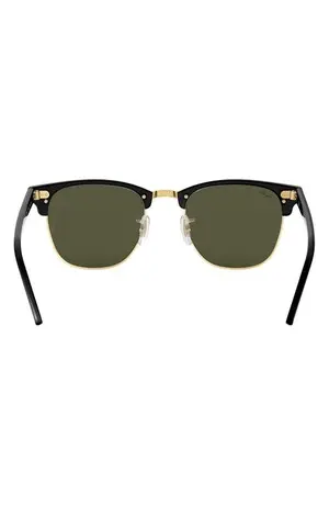 Ray-ban 55mm Round Frame Sunglasses - Black