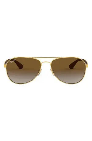 Ray-ban Ray-Ban 58mm Gradient Aviator Sunglasses Gold