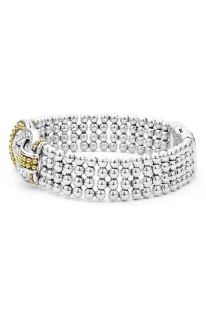 Lagos Newport Flat Beaded Bracelet