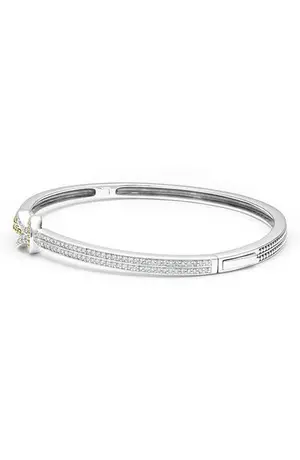 Lagos Newport Pavé And Gold Bangle