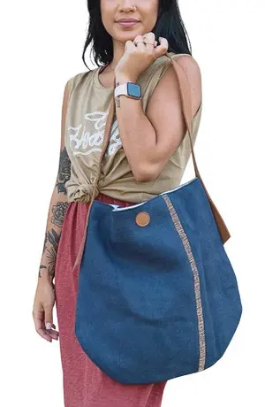 WILL & ATLAS Archer Jute Tote - Indigo