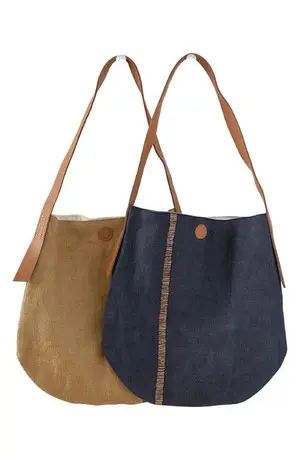 WILL & ATLAS Archer Jute Tote - Indigo