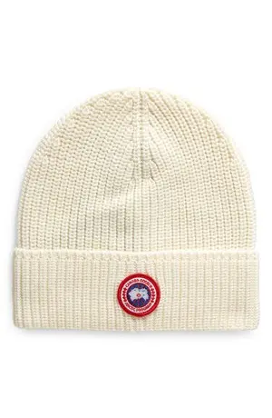 Canada Goose Canada Goose Arctic Disc Ribbed Beanie Cottongrass
