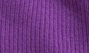 Nordstrom Ribbed Cashmere Beanie - Purple Bright