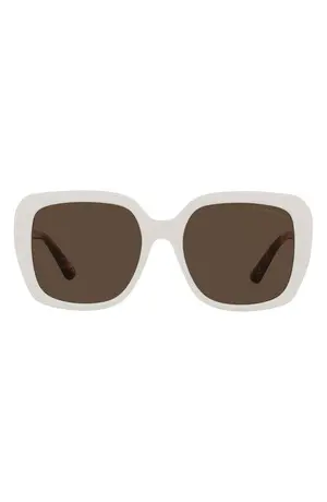 Michael Kors Michael Kors 55mm Square Sunglasses Bone