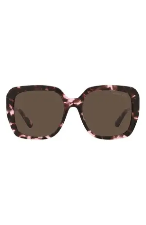 Michael Kors Michael Kors 55mm Square Sunglasses Pink Tort