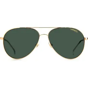 Carrera Eyewear Carrera Eyewear 58mm Aviator Sunglasses Gold/green