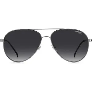 Carrera Eyewear Carrera Eyewear 58mm Aviator Sunglasses Ruthenium/grey Shaded