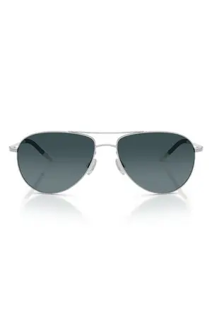 Oliver Spencer Oliver Peoples Benedict 59mm Aviator Sunglasses Silver/blue Gradient Polar
