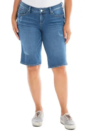 SLINK JEANS Denim Bermuda Shorts - Frances