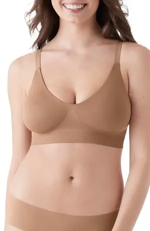 TRUE & CO Soft Form V-neck Bralette - Bronzed