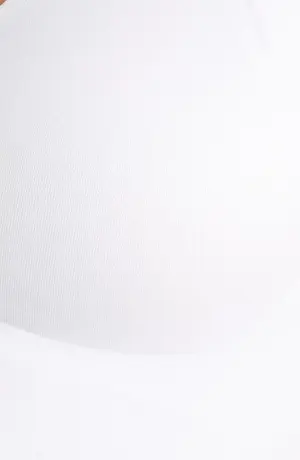 TRUE & CO Soft Form V-neck Bralette - White