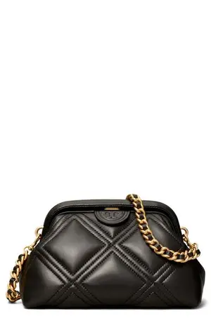 Tory Burch Fleming Small Frame Leather Crossbody Bag