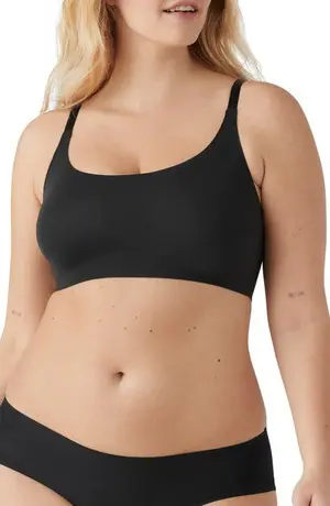 TRUE & CO True Body Boost Scoop Neck Bralette - Black