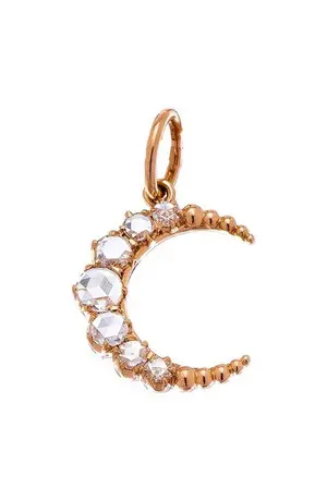 Sethi Couture Crescent Diamond Pendant - Rose