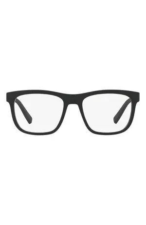 Armani Exchange Rectangular Eyeglasses - Matte Black