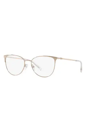 Armani Exchange 52mm Cat Eye Optical Glasses - Rose Gold