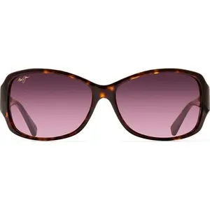 Maui Jim Nalani 61mm Square Sunglasses - Dark Tortoise