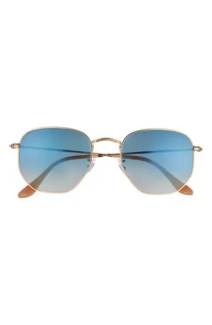 Ray-ban Ray-Ban 54mm Geometric Sunglasses Arista/ Clear Gradient Blue