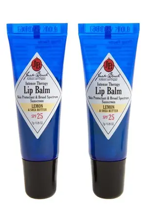 Jack Black Intense Therapy Lip Balm Spf 25 Duo - Lemon Shea