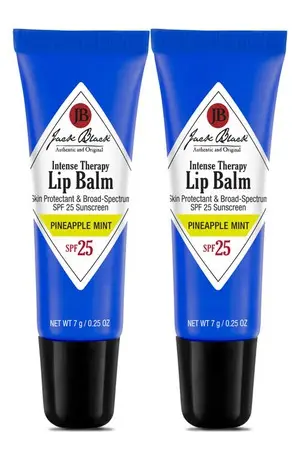 Jack Black Intense Therapy Lip Balm Spf 25 Duo - Pineapple Mint
