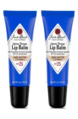 Jack Black Intense Therapy Lip Balm Spf 25 Duo - Shea